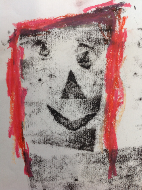 Simple printmaking technique using paper - Art Class London