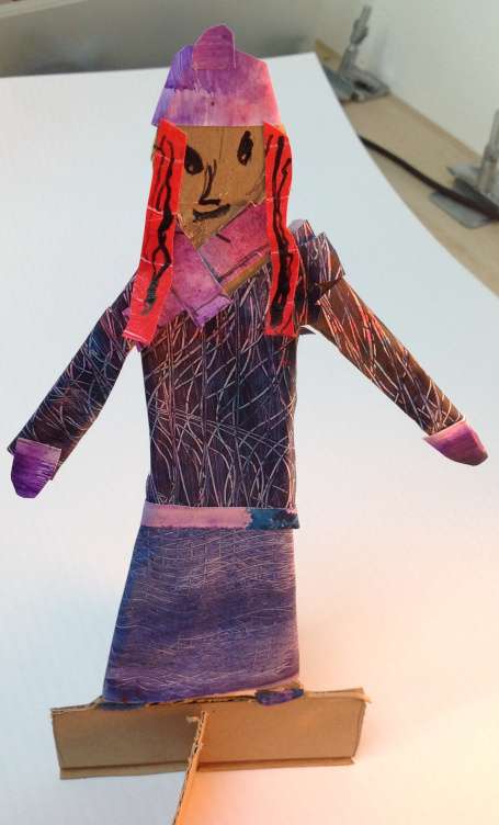 Making paper fabric for a catwalk! - Art Class London